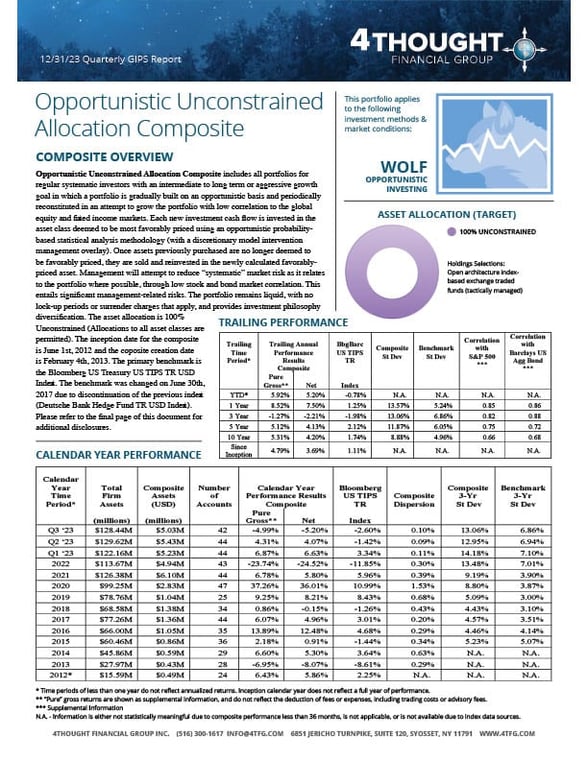 Performance Requests - Opportunistic Unconstrained Allocation