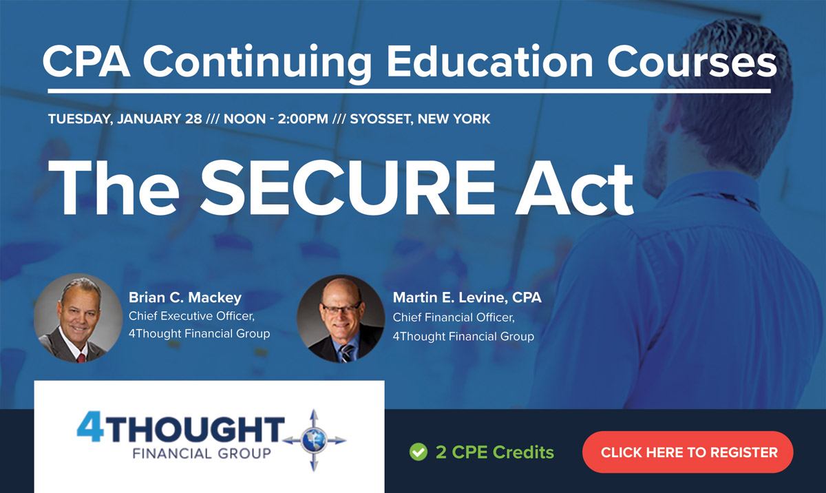CPA Continuing Education Course: The SECURE Act