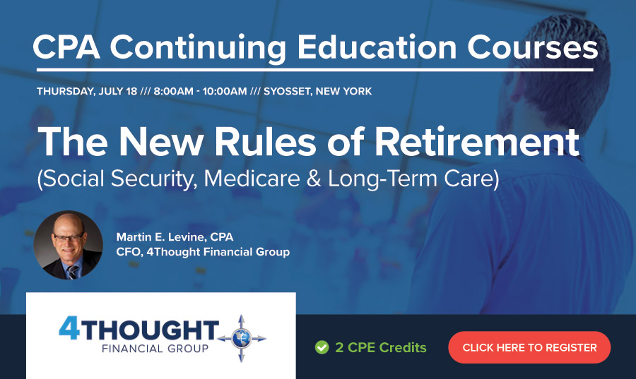 CPA Continuing Education Course: The New Rules of Retirement (Social ...