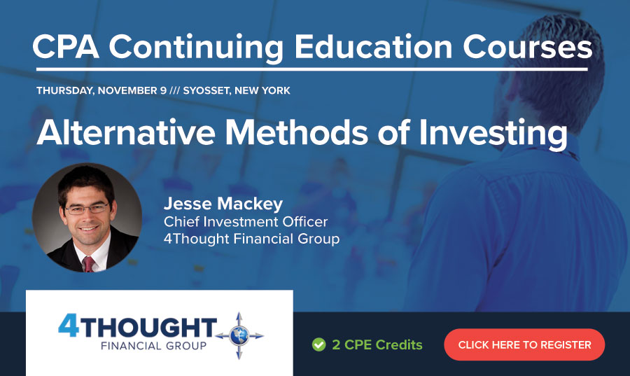 CPA Continuing Education Course: Alternative Methods of Investing